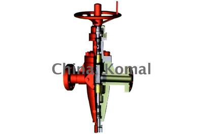 Expanding gate valve - oil field equipment