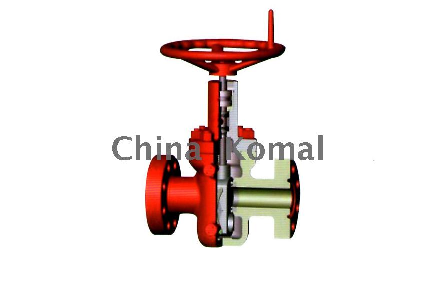 Expanding gate valve - oil field equipment
